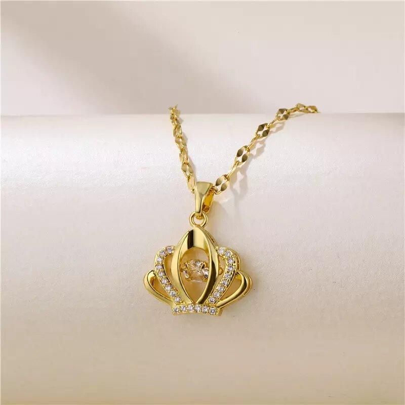 Elegant American Diamond Pendant With Chain – Shoppers Point India
